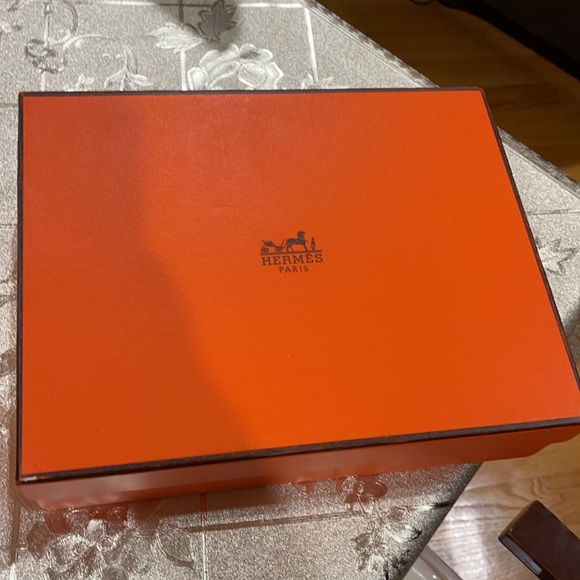Hermes | Other | Herms Orange Packaging Boxes Shopping Bag | Poshmark